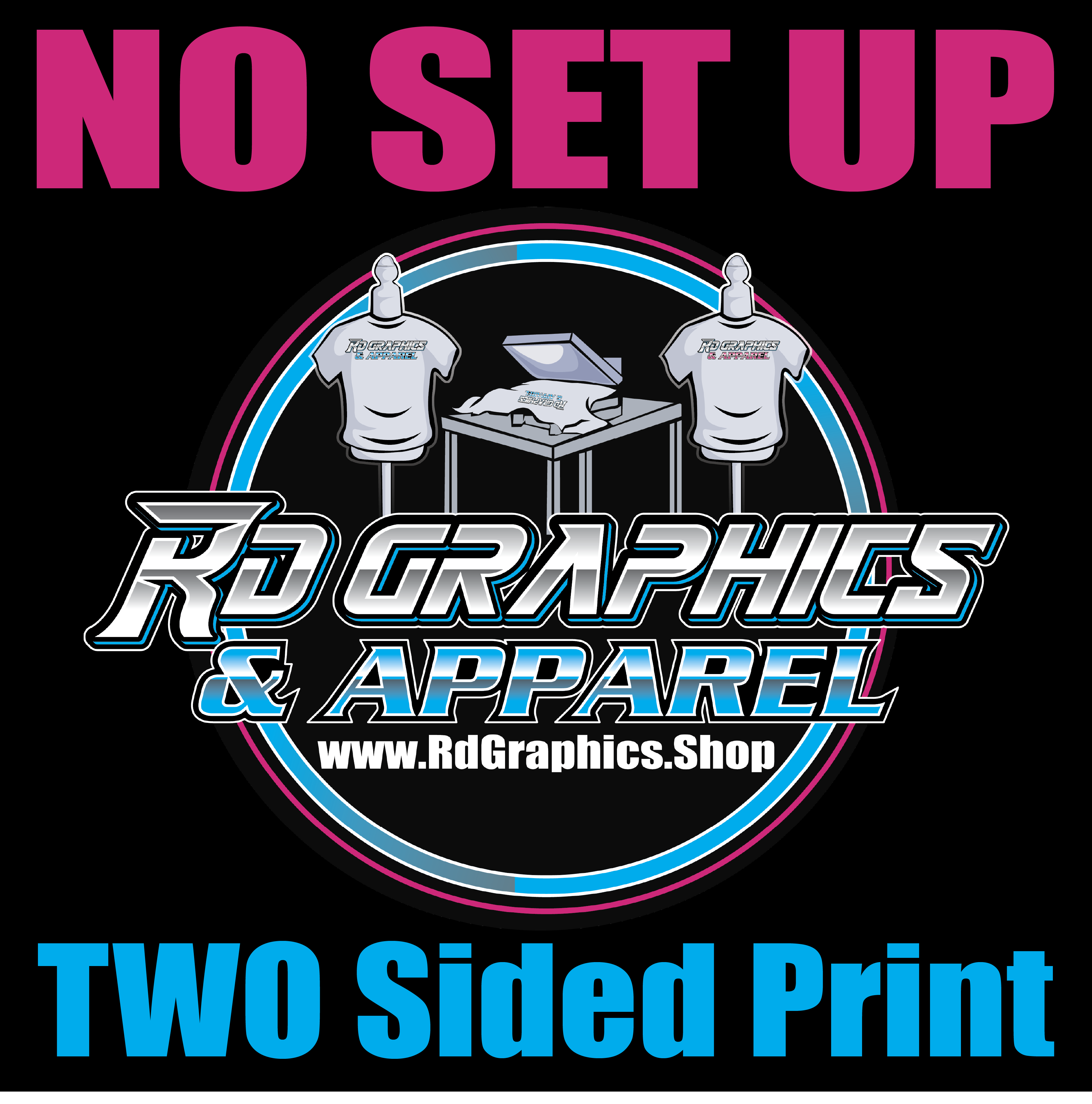 Full Color Logo Two Sided 100% Cotton T-shirt – RD Graphics & Apparel